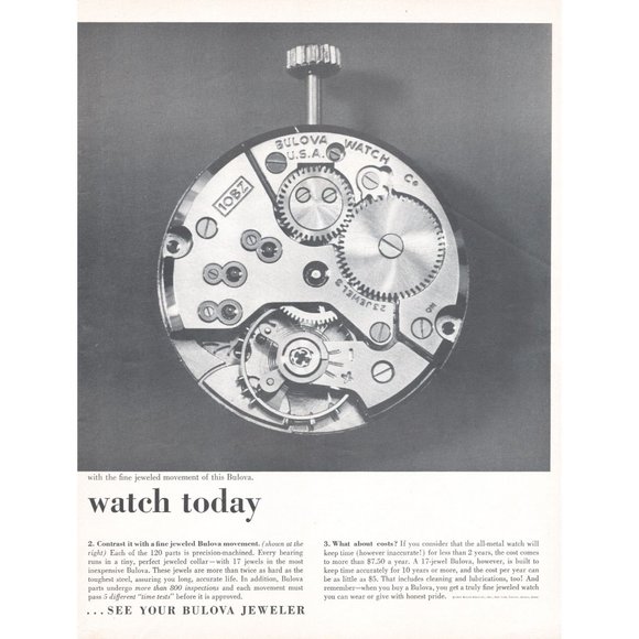 Bulova | Art | 961 Bulova How To Buy A Watch 2 Page Vintage Print Ad ...